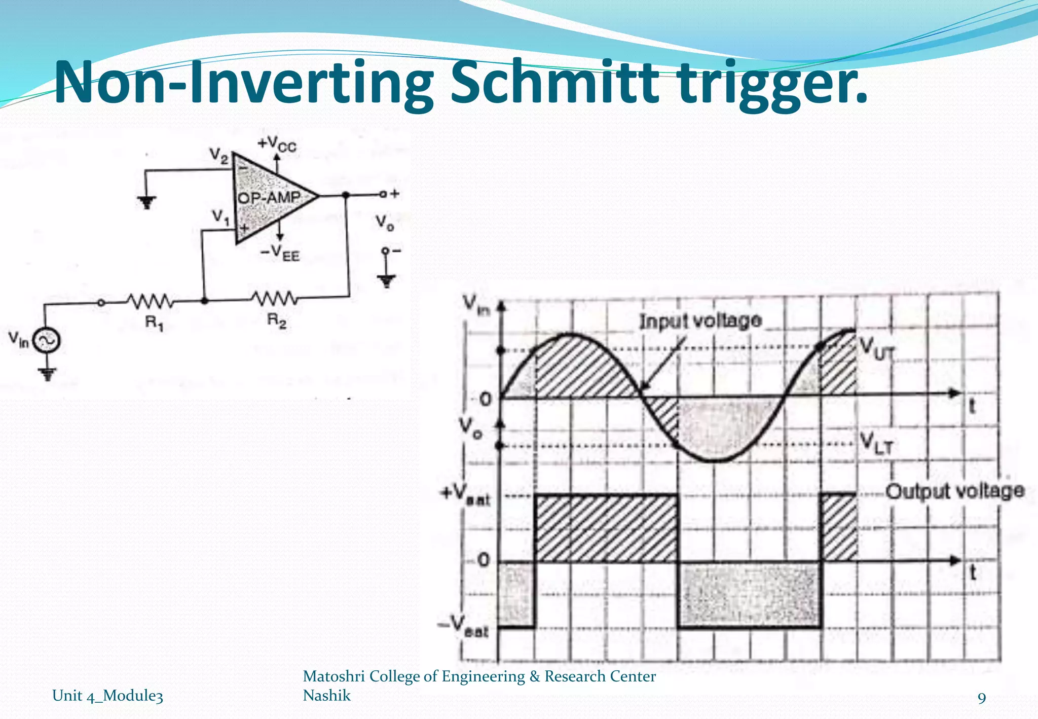 Module3: opamp as a Schmitt trigger | PPTX