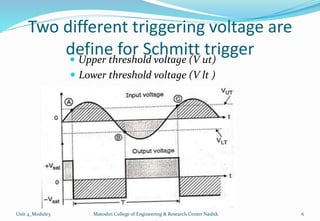 Module3: opamp as a Schmitt trigger | PPTX