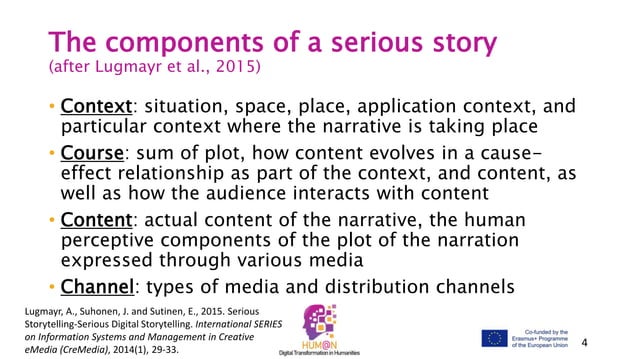 Hum@n Project: Digital Storytelling module: Serious Storytelling | PPTX