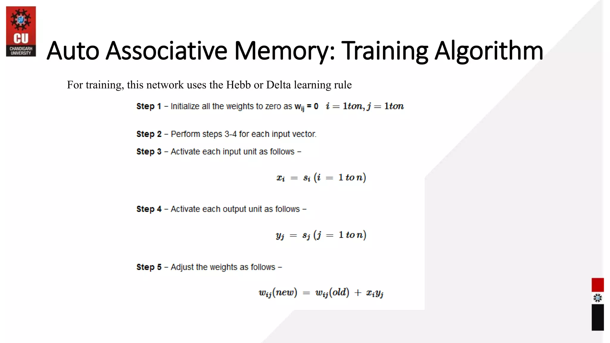Ppt 3 1 4 Associative Memory Network Pptx