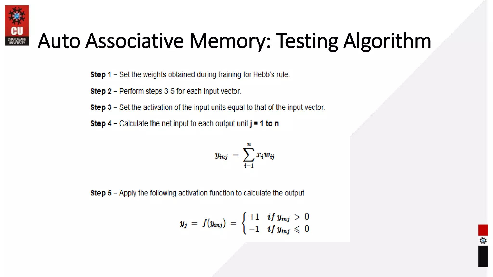 Ppt 3 1 4 Associative Memory Network Pptx