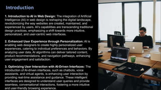 The Future of Web Design: Integrating AI and User-Centric Interfaces | PPT