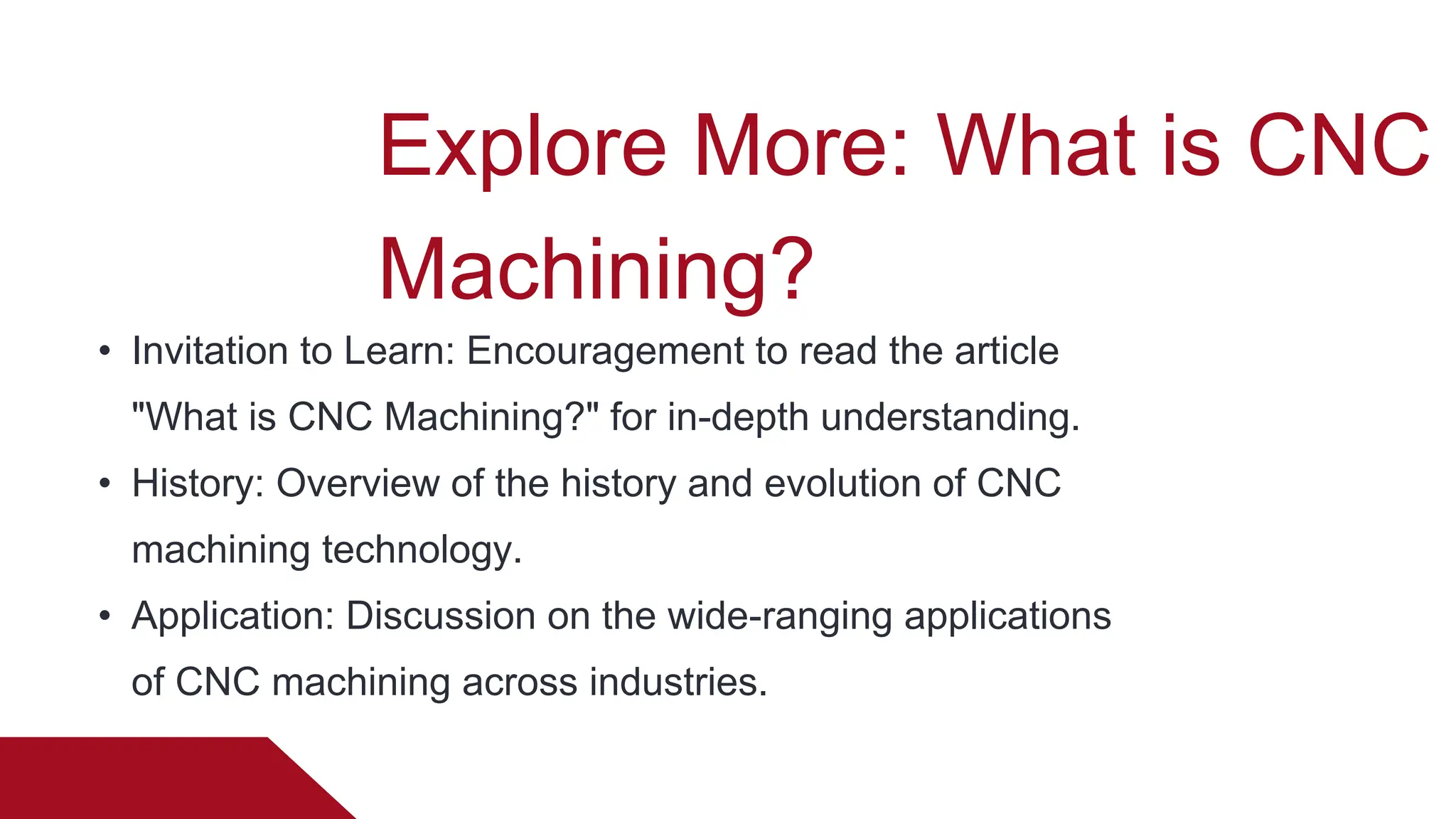 Introduction To Cnc Machining Quickparts Ppt