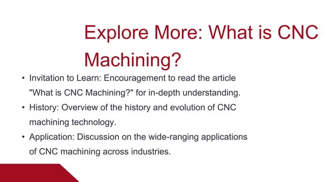 Introduction to CNC Machining - Quickparts | PPTX