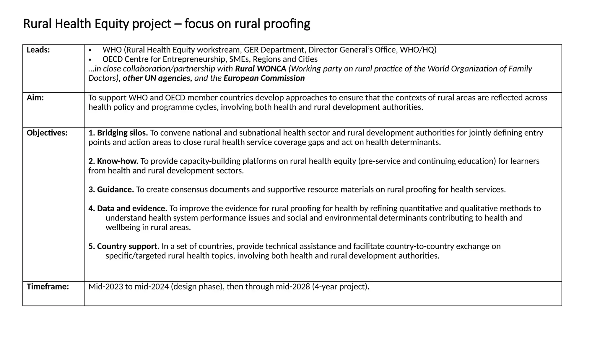 OECD Rural Principles series: Taking an integrated approach to Rural ...