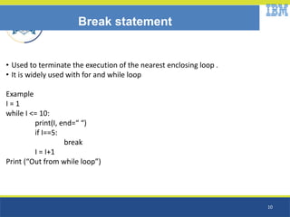 PPT3-CONDITIONAL STATEMENT LOOPS DICTIONARY FUNCTIONS.ppt