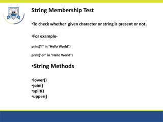 PPT3-CONDITIONAL STATEMENT LOOPS DICTIONARY FUNCTIONS.ppt