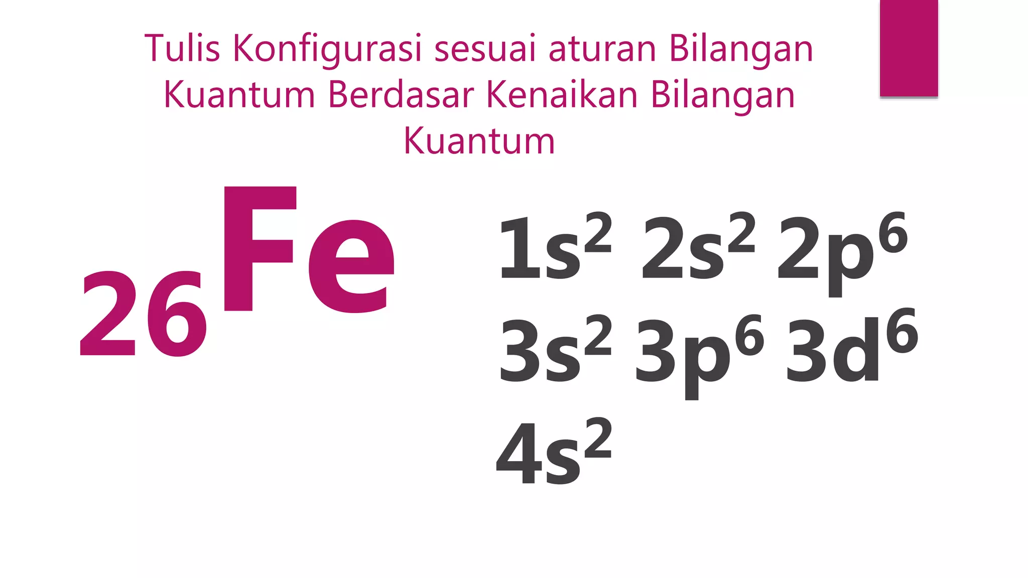 Konfigurasi Elektron dan Bilangan Kuantum | PPTX