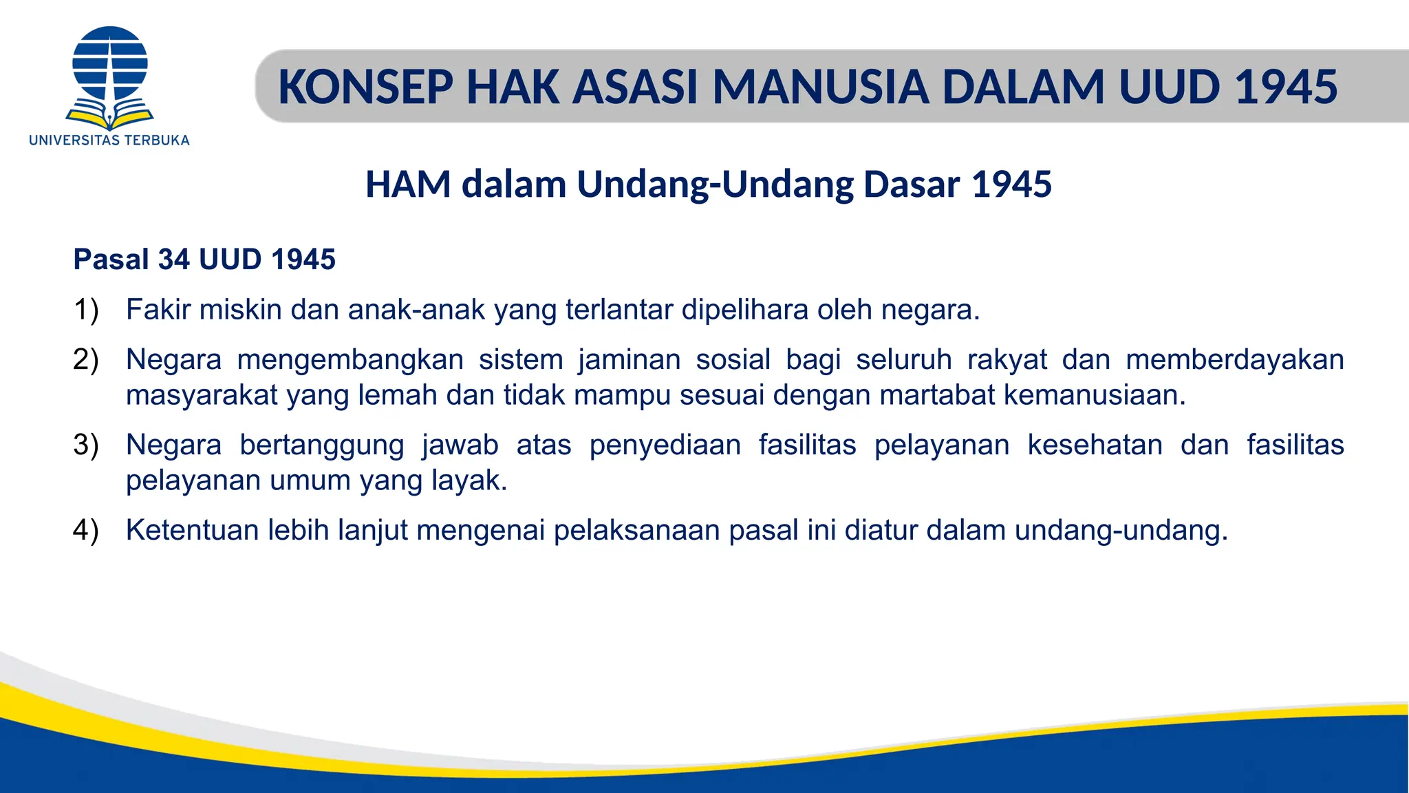 Konsep Hak Asasi Manusia dalam UUD 1945. | PPTX