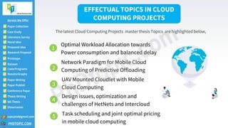 Master Thesis on Cloud Computing Projects | PPTX