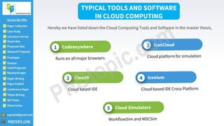 Master Thesis on Cloud Computing Projects | PPTX