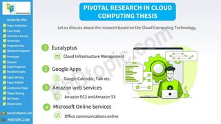 Master Thesis on Cloud Computing Projects | PPTX