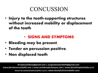 Tooth Injuries| Tooth Trauma| Treatment of Tooth Trauma | PPTX