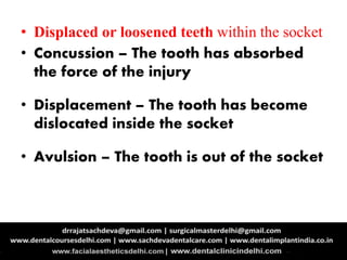 Tooth Injuries| Tooth Trauma| Treatment of Tooth Trauma | PPTX