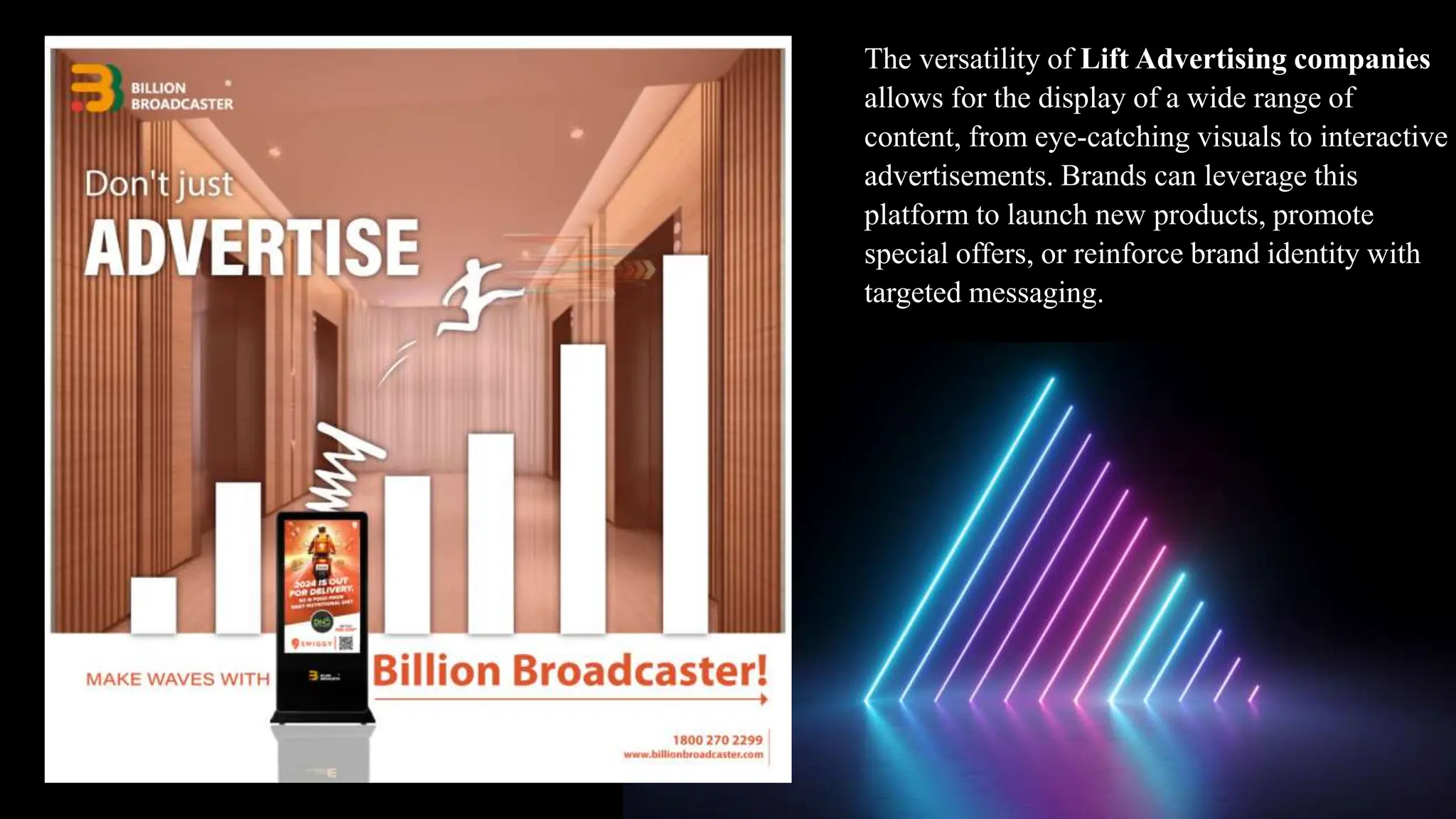 Elevate Your Brand with Billion Broadcaster's Horizontal Lift ...