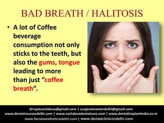 Coffee and Oral Health| Coffee and its Effect on Oral Cvaity| Bad ...