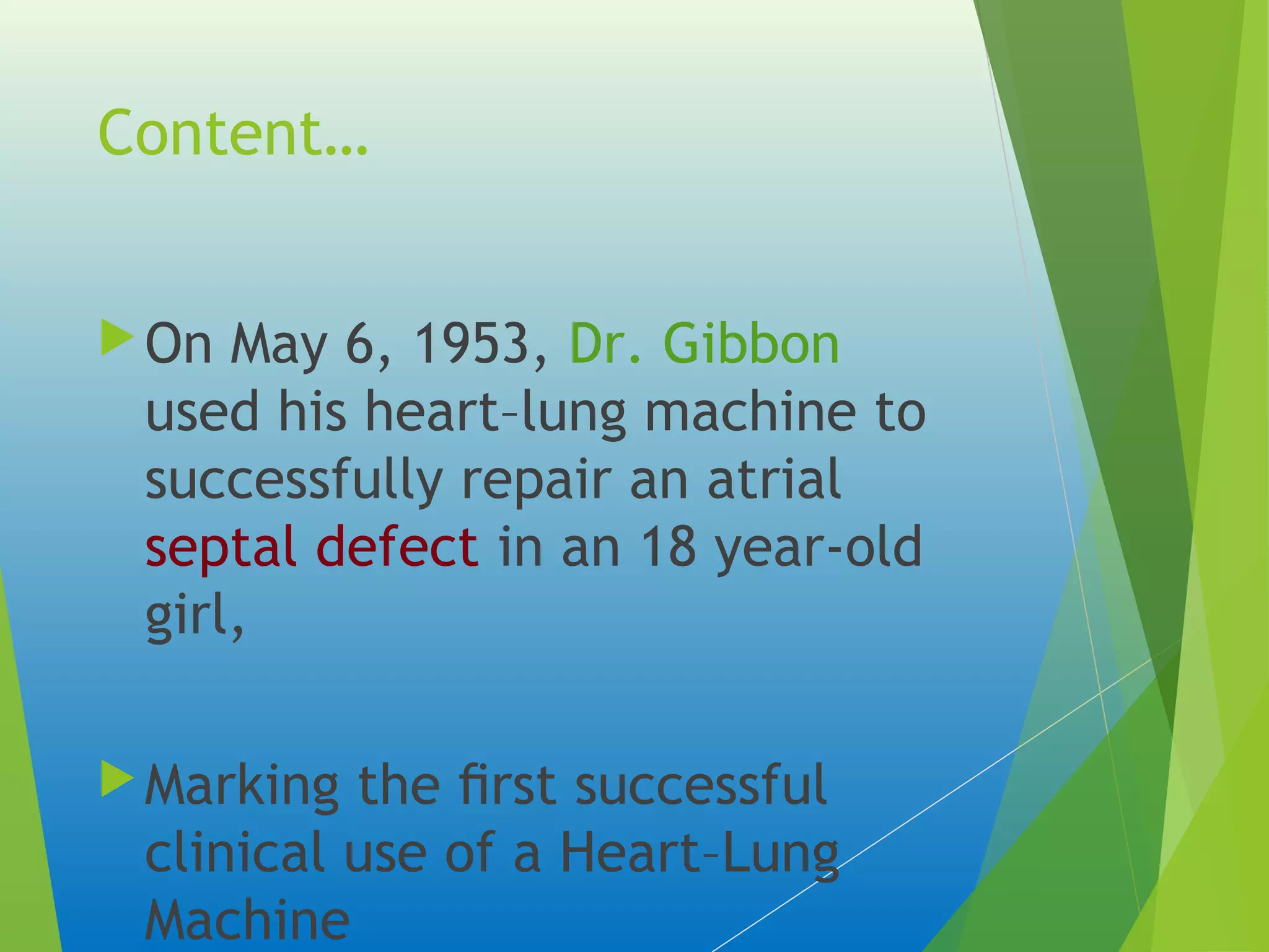 HEART LUNG MACHINE | PPT