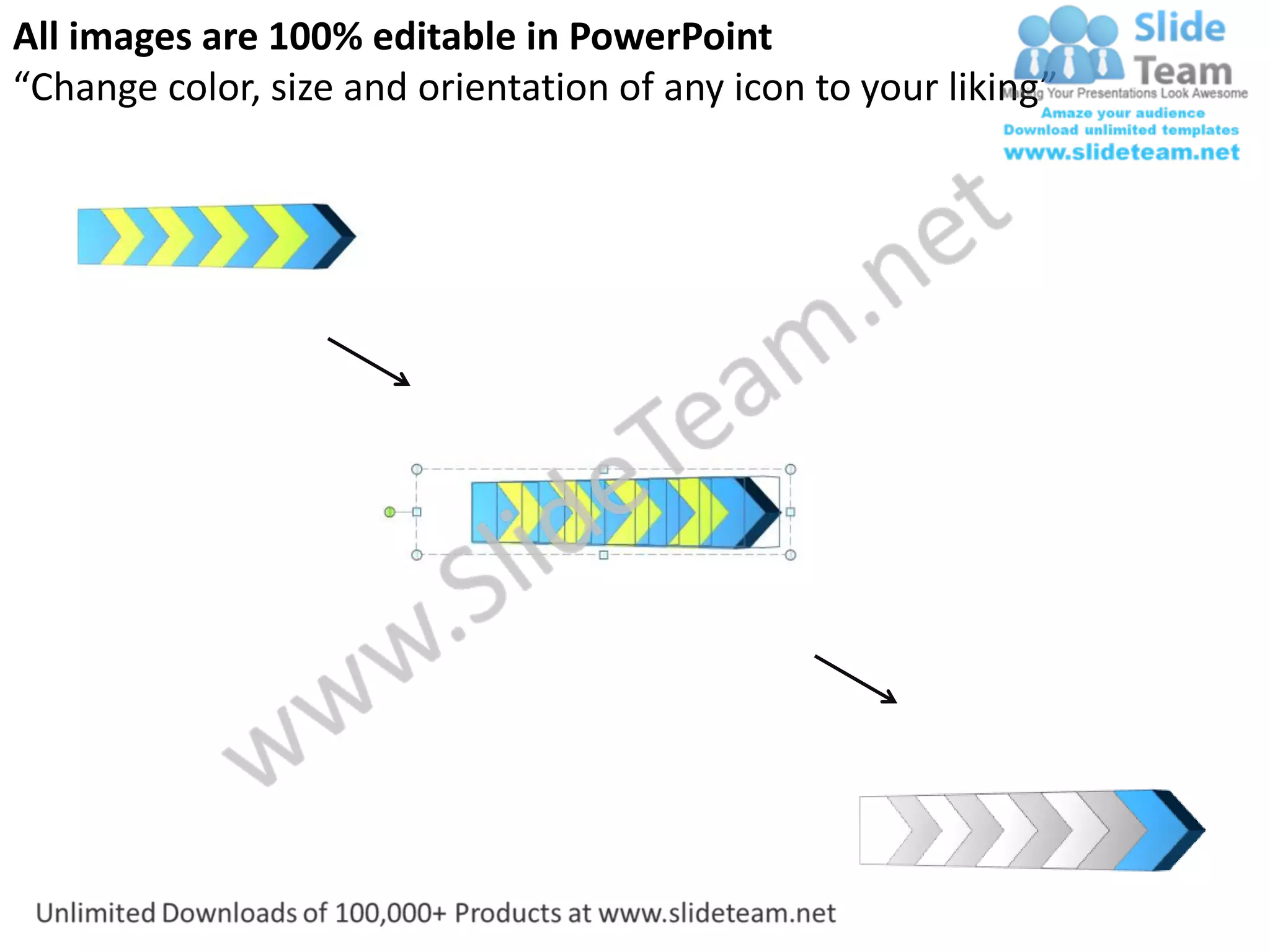 Ppt 3d arrow flow diagram representing steps business power point ...