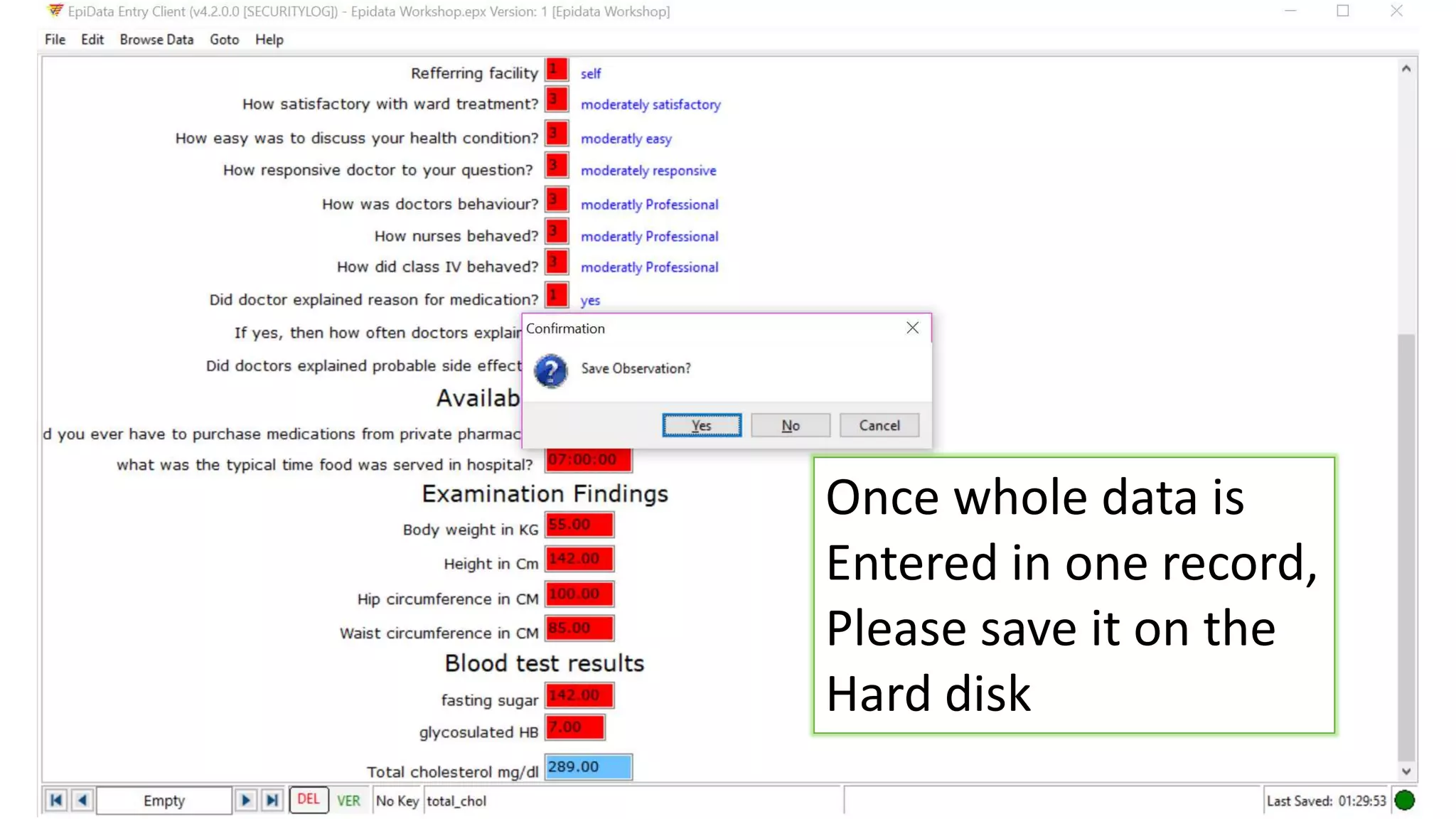 How to enter data and export data by using Epidata entry client? | PPTX