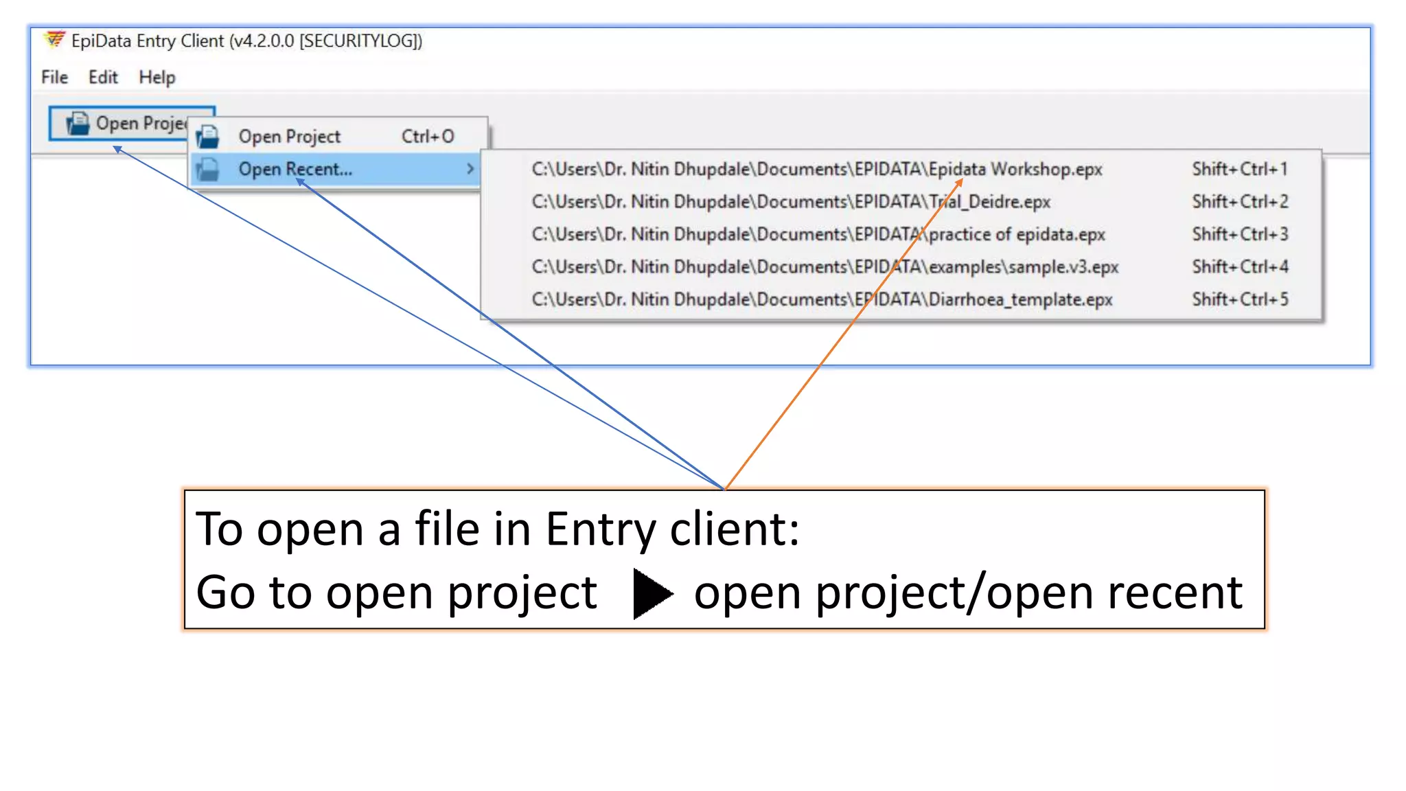 How to enter data and export data by using Epidata entry client? | PPTX