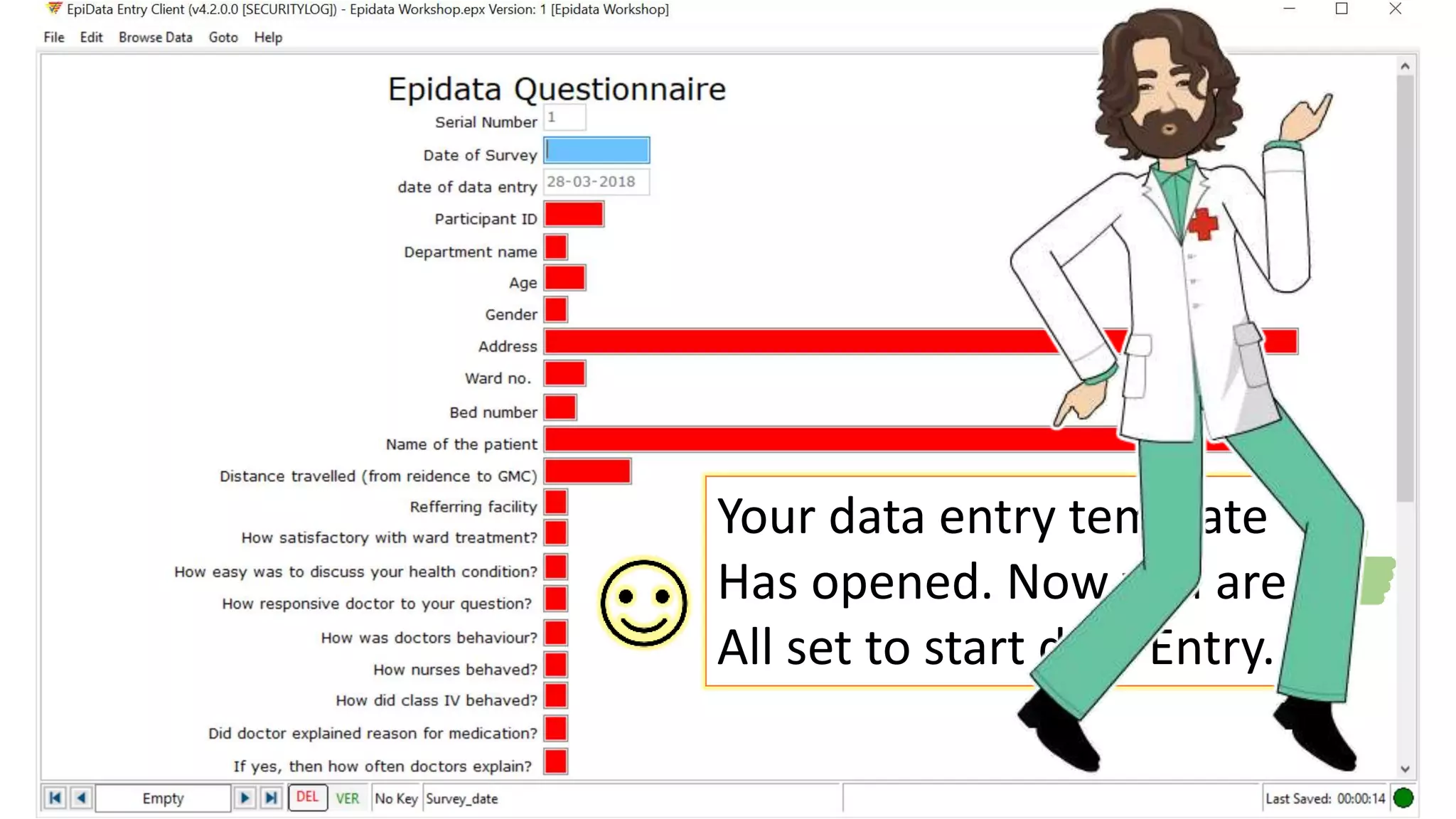 How to enter data and export data by using Epidata entry client? | PPTX