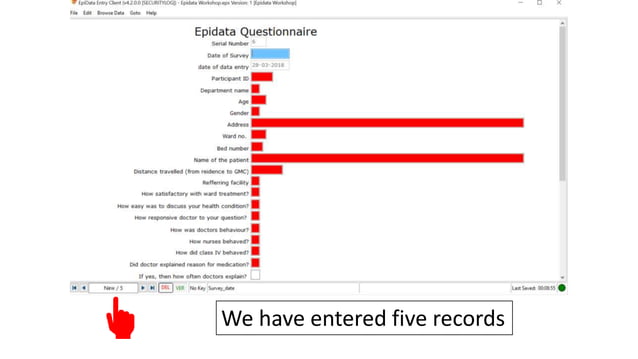 How to enter data and export data by using Epidata entry client? | PPTX | Technology & Computing