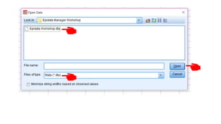 How to enter data and export data by using Epidata entry client? | PPTX