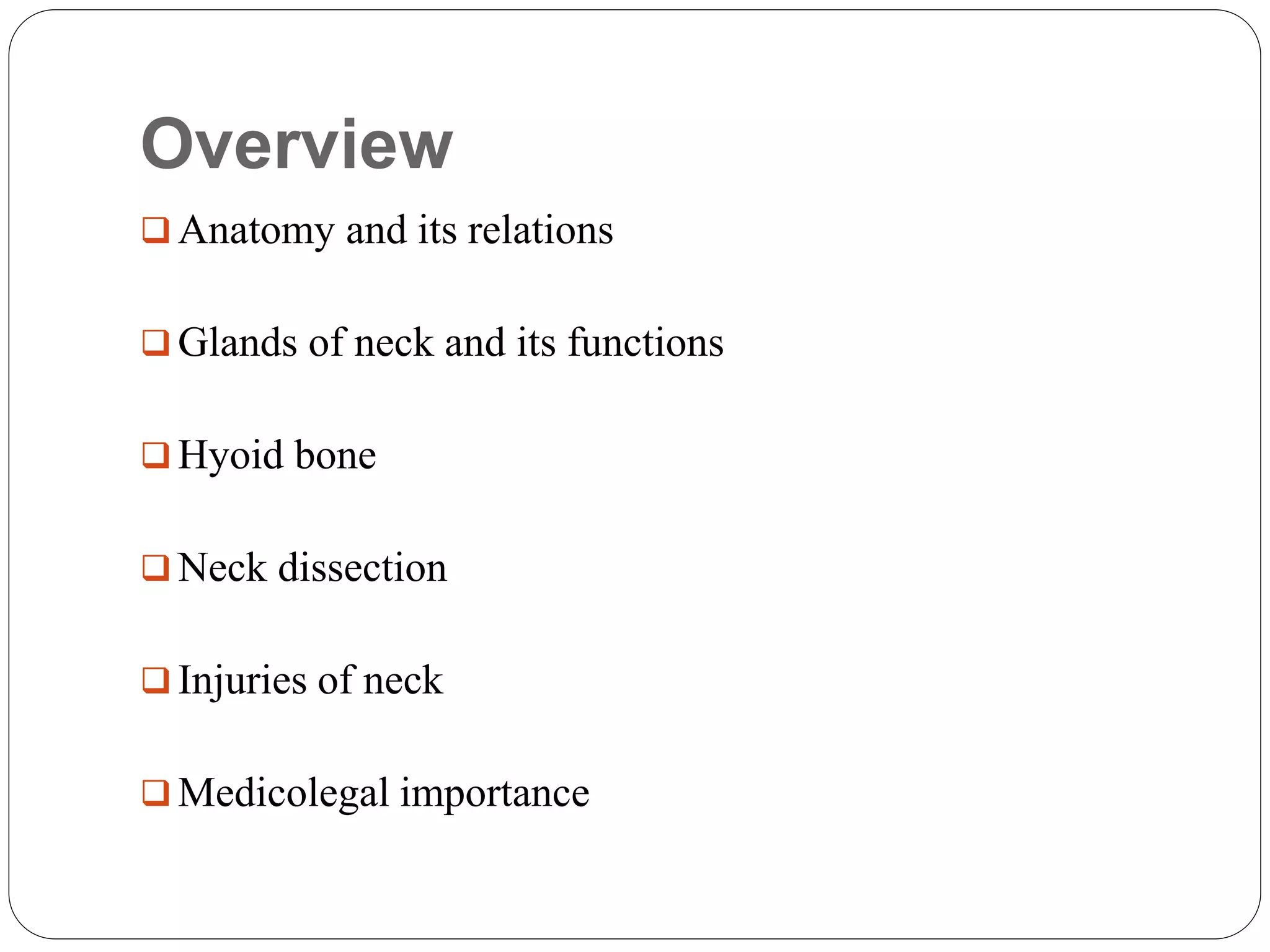 anatomy of neck and its medicolegal importance | PPTX