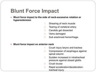 anatomy of neck and its medicolegal importance | PPTX