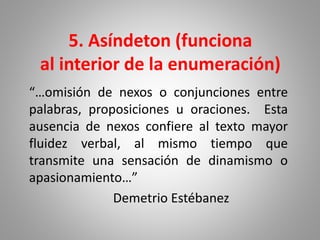 Figuras literarias: Onomatopeya, aliteración, enumeración, polisíndeton ...