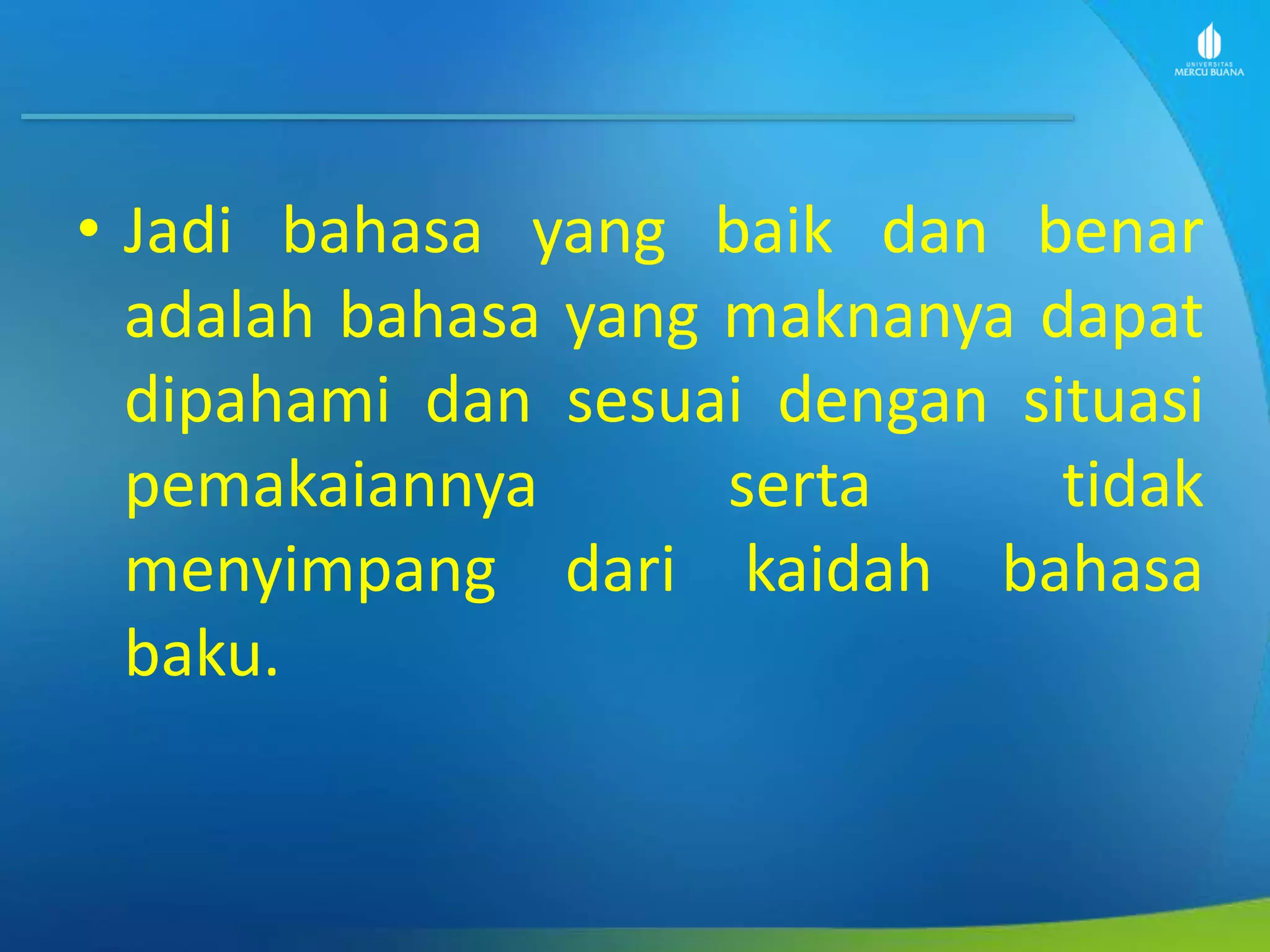 Ragam bahasa indonesia | PPTX
