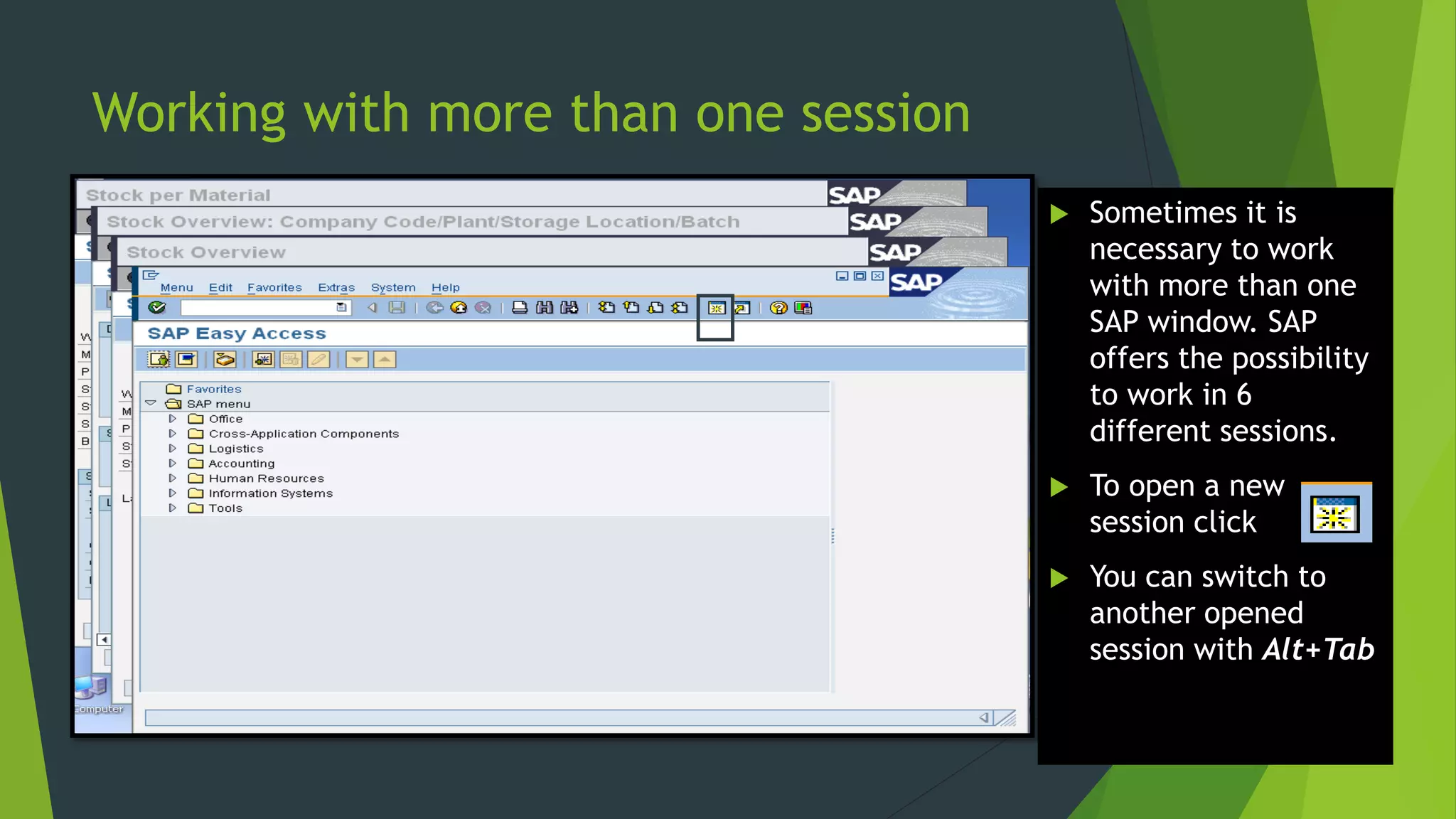 Sap Gui And Navigation Quick Guide Pptx Operating Systems Computer Software And Applications