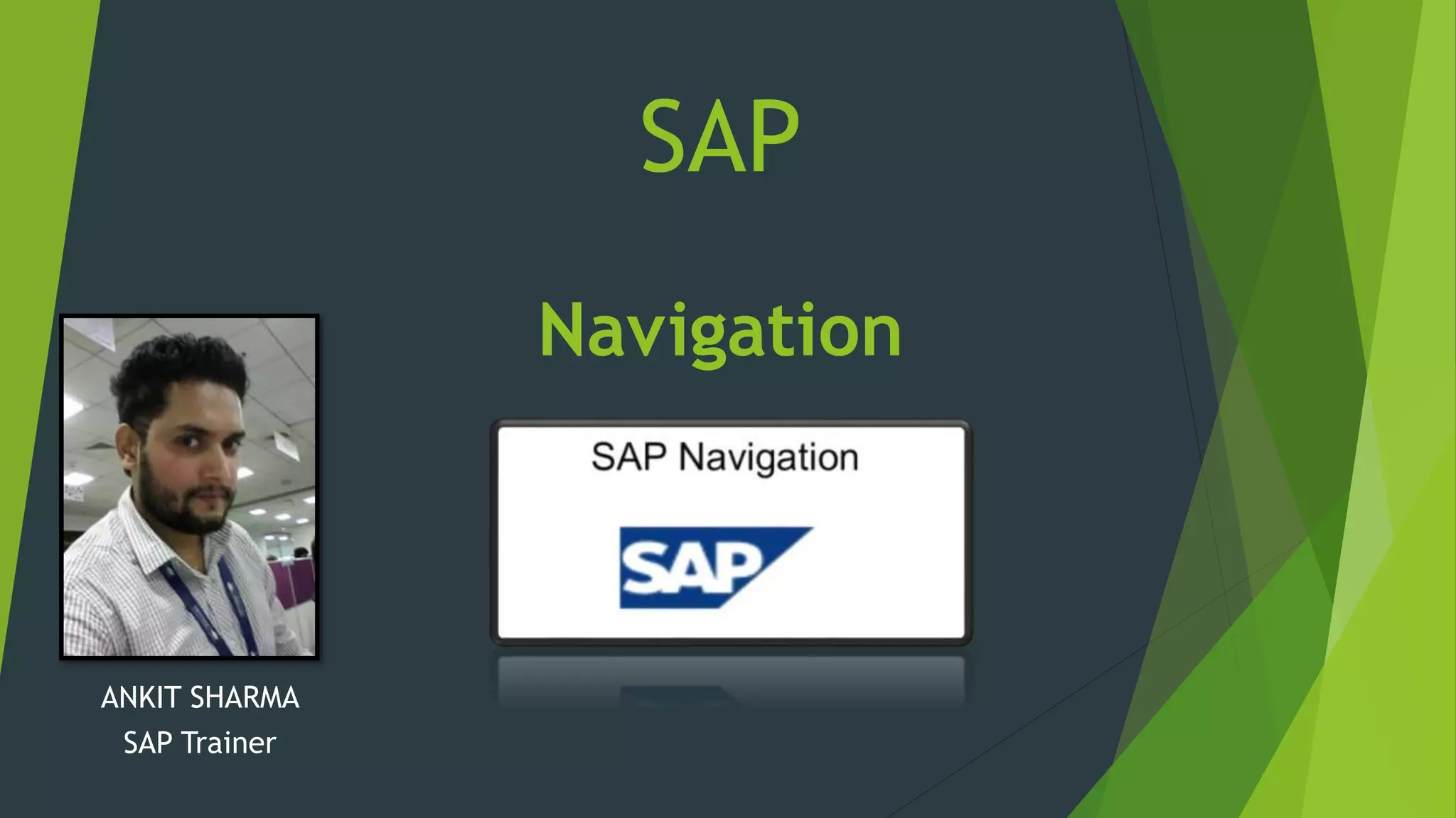 Sap Gui And Navigation Quick Guide Pptx Operating Systems Computer Software And Applications