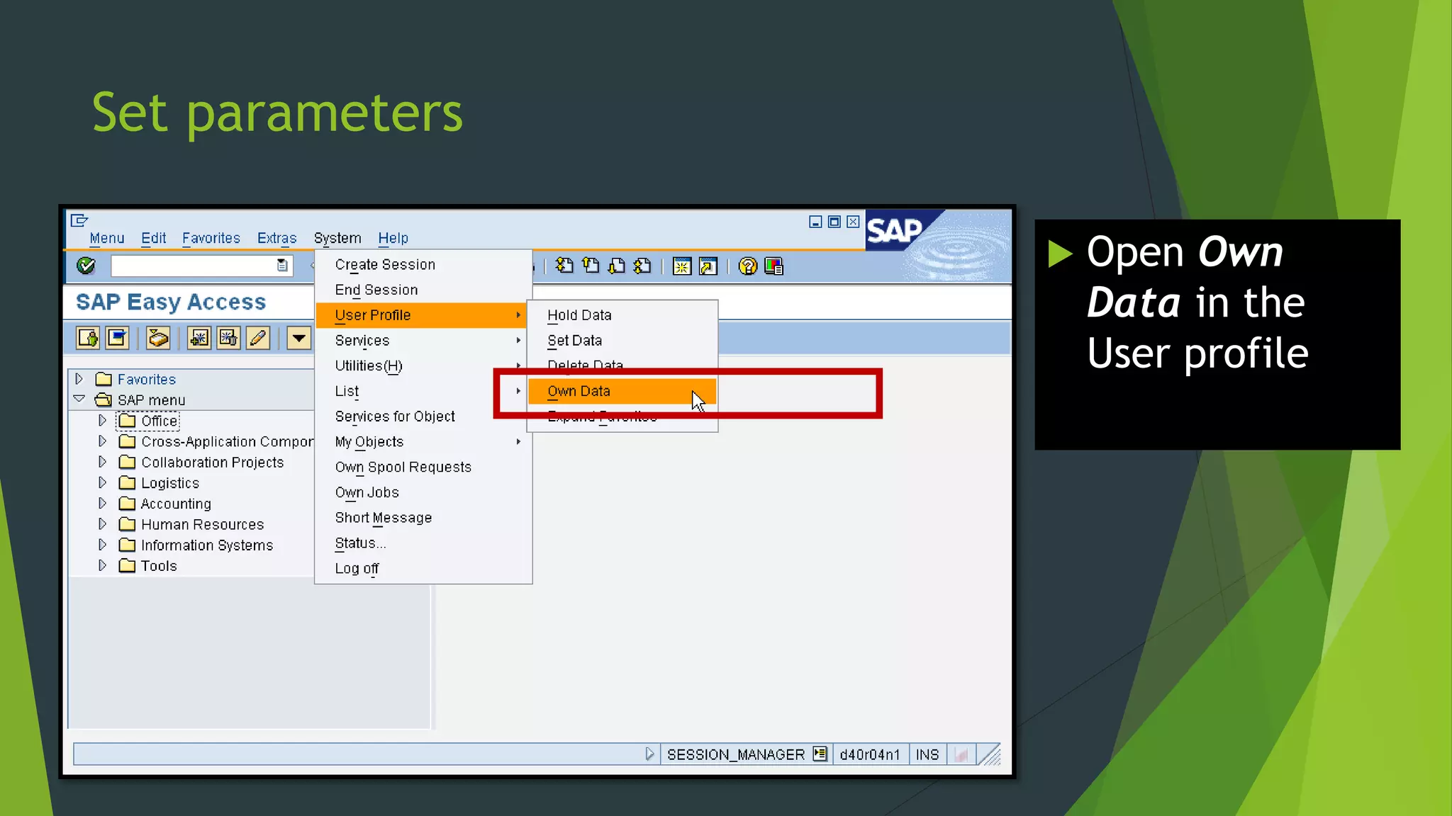 Sap Gui And Navigation Quick Guide Pptx Operating Systems Computer Software And Applications