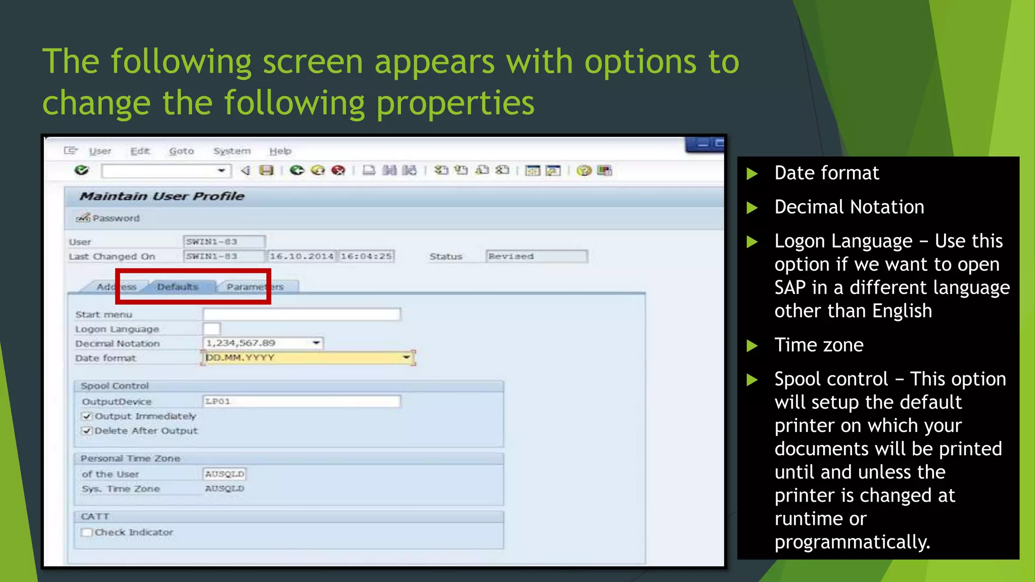 Sap Gui And Navigation Quick Guide Pptx Operating Systems Computer Software And Applications