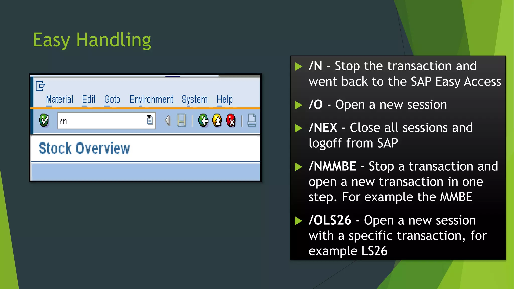 Sap Gui And Navigation Quick Guide Pptx Operating Systems Computer Software And Applications