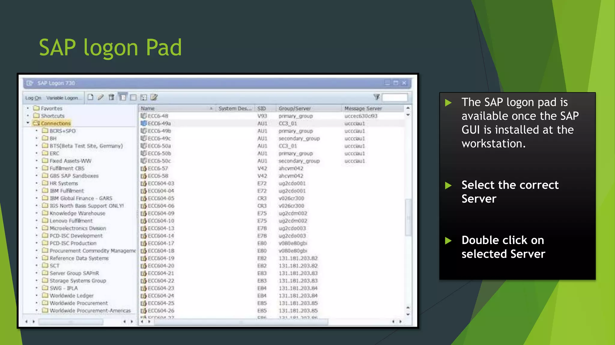 Sap Gui And Navigation Quick Guide Pptx Operating Systems Computer Software And Applications