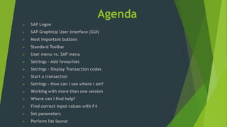 SAP GUI and Navigation - Quick Guide | PPTX