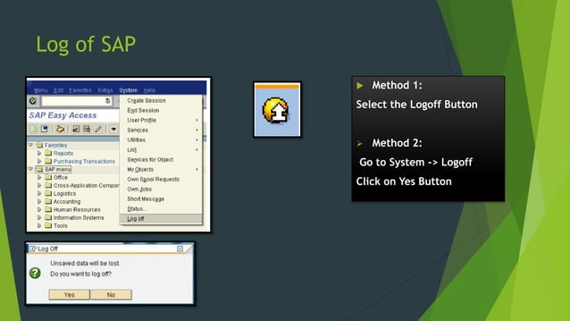SAP GUI and Navigation - Quick Guide | PPTX | Operating Systems | Computer Software and Applications