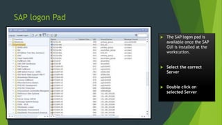 SAP GUI and Navigation - Quick Guide | PPTX
