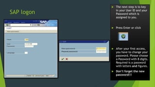 SAP GUI and Navigation - Quick Guide | PPTX