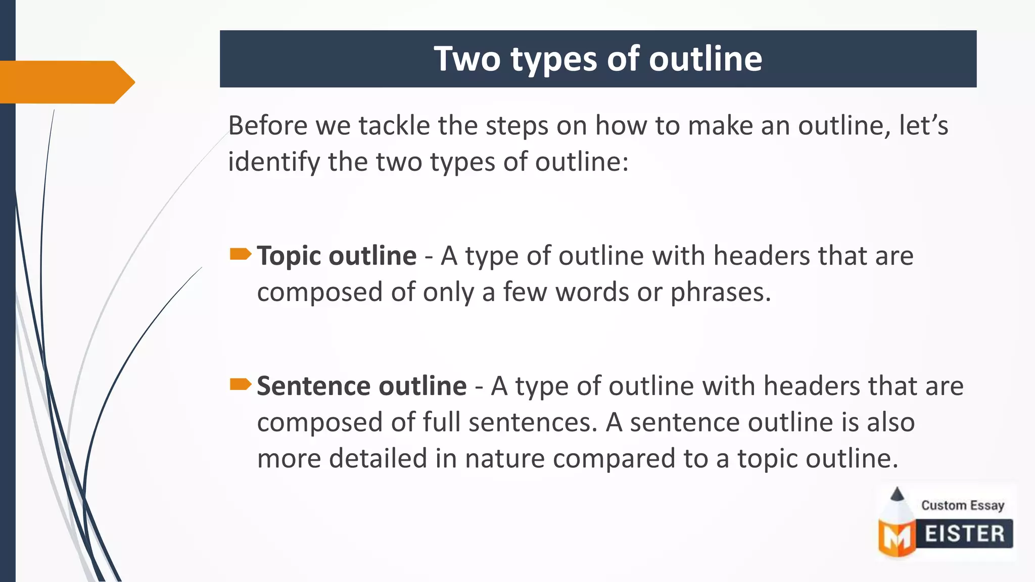 How to make an outline | PPTX