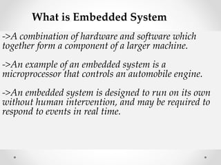 embedded systems ppt 3 | PPT