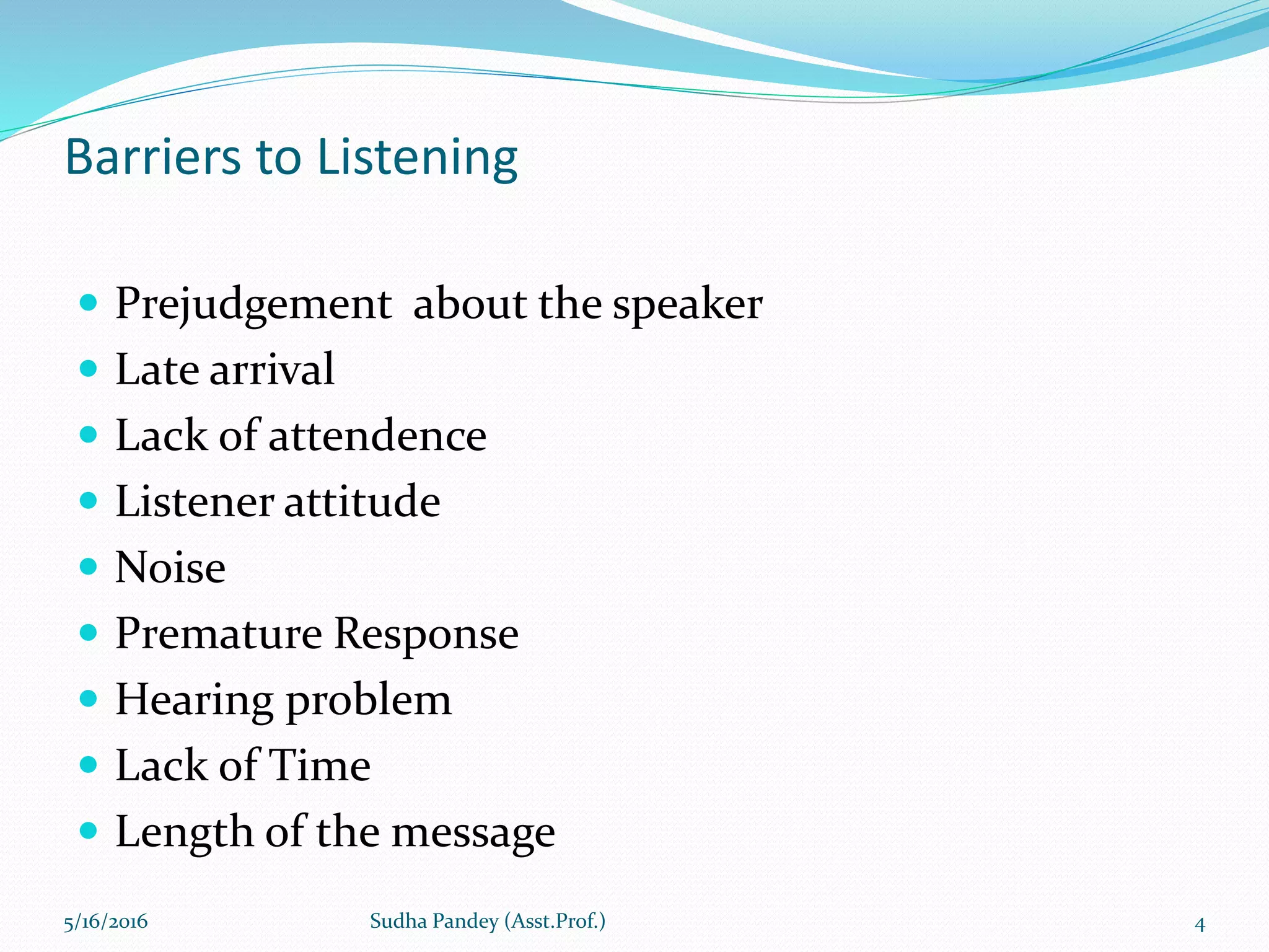Effective Listening | PPTX