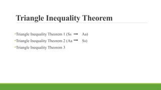 Triangle Inequality Theorem, Triangle Inequality | PPT