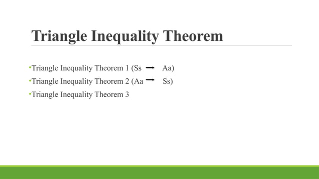 Triangle Inequality Theorem, Triangle Inequality | PPT