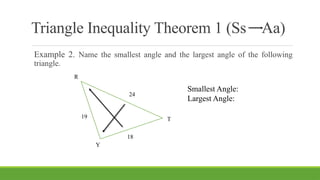 Triangle Inequality Theorem, Triangle Inequality | PPT