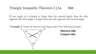 Triangle Inequality Theorem, Triangle Inequality | PPT