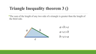 Triangle Inequality Theorem, Triangle Inequality | PPT
