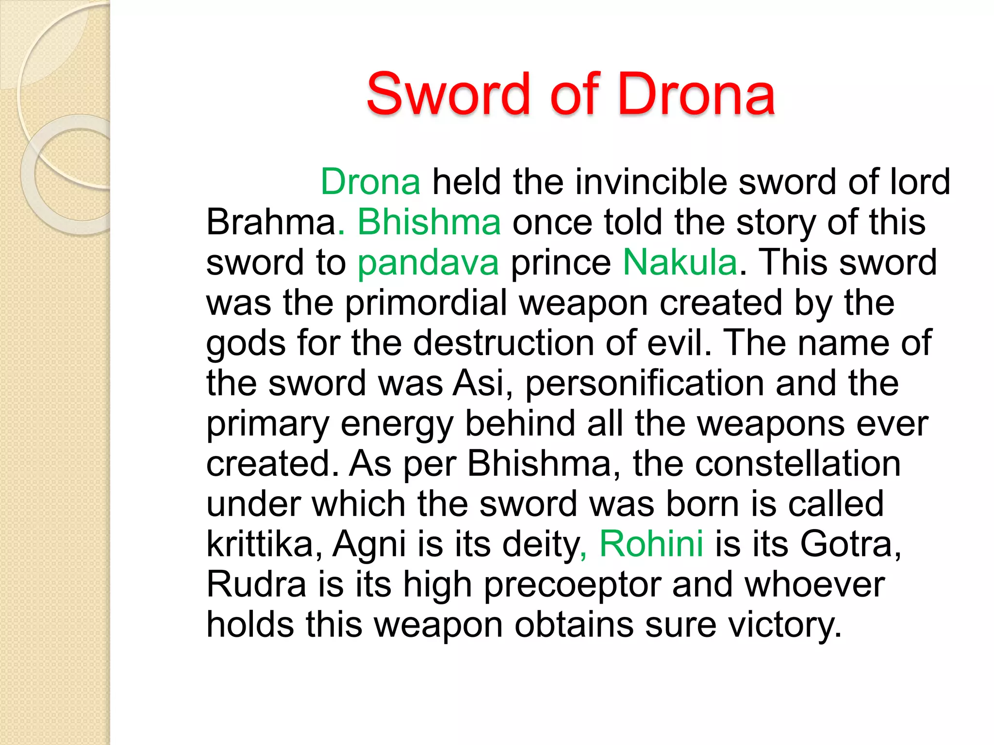 Paper : 4 characters of Drona | PPTX | Arms & Ammunition | Sensitive Topics